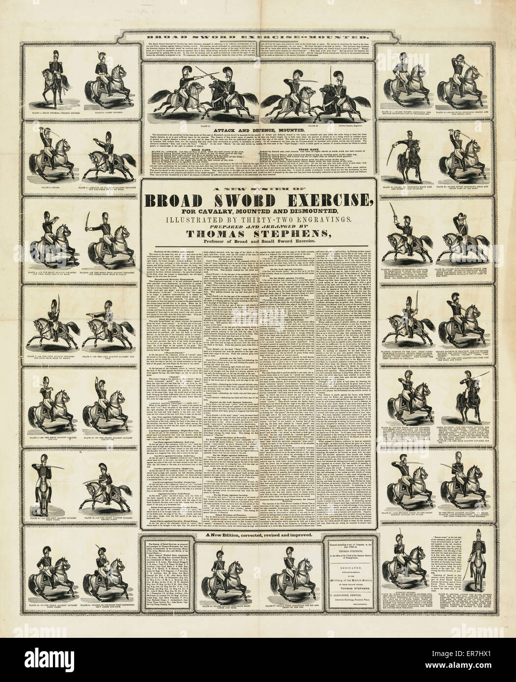 A new system of broad sword exercise, for cavalry, mounted a Stock ...