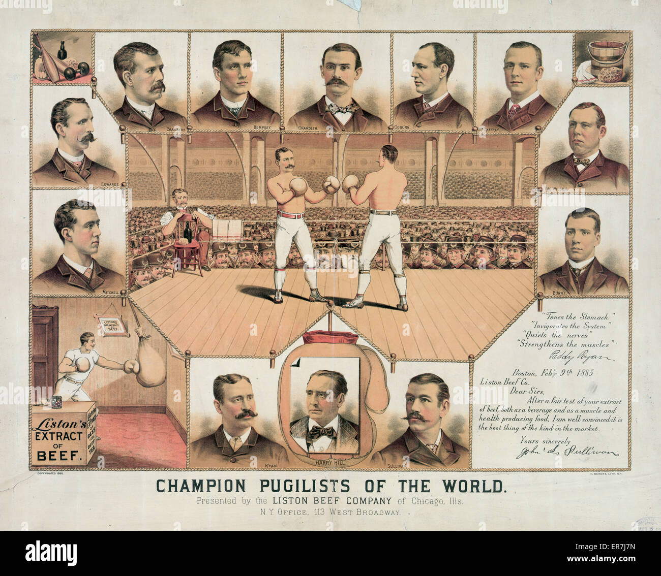 Champion pugilists of the world Stock Photo - Alamy