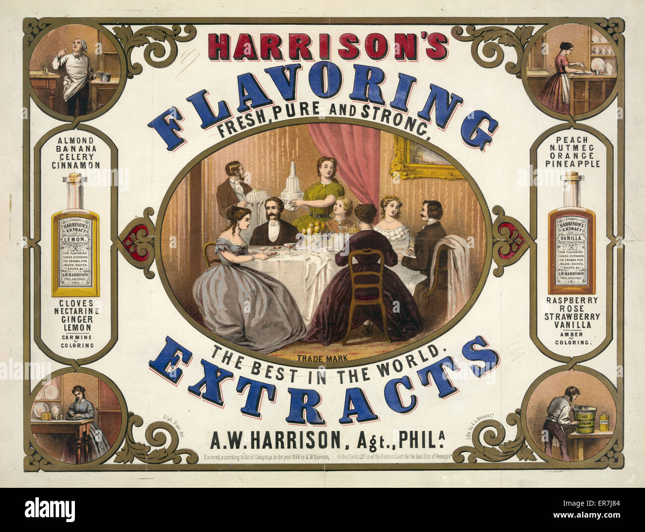 Harrison's flavoring extracts Stock Photo - Alamy