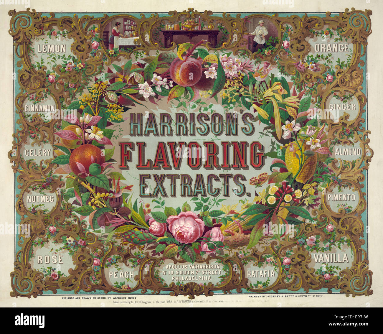 Harrison's flavoring extracts Stock Photo - Alamy