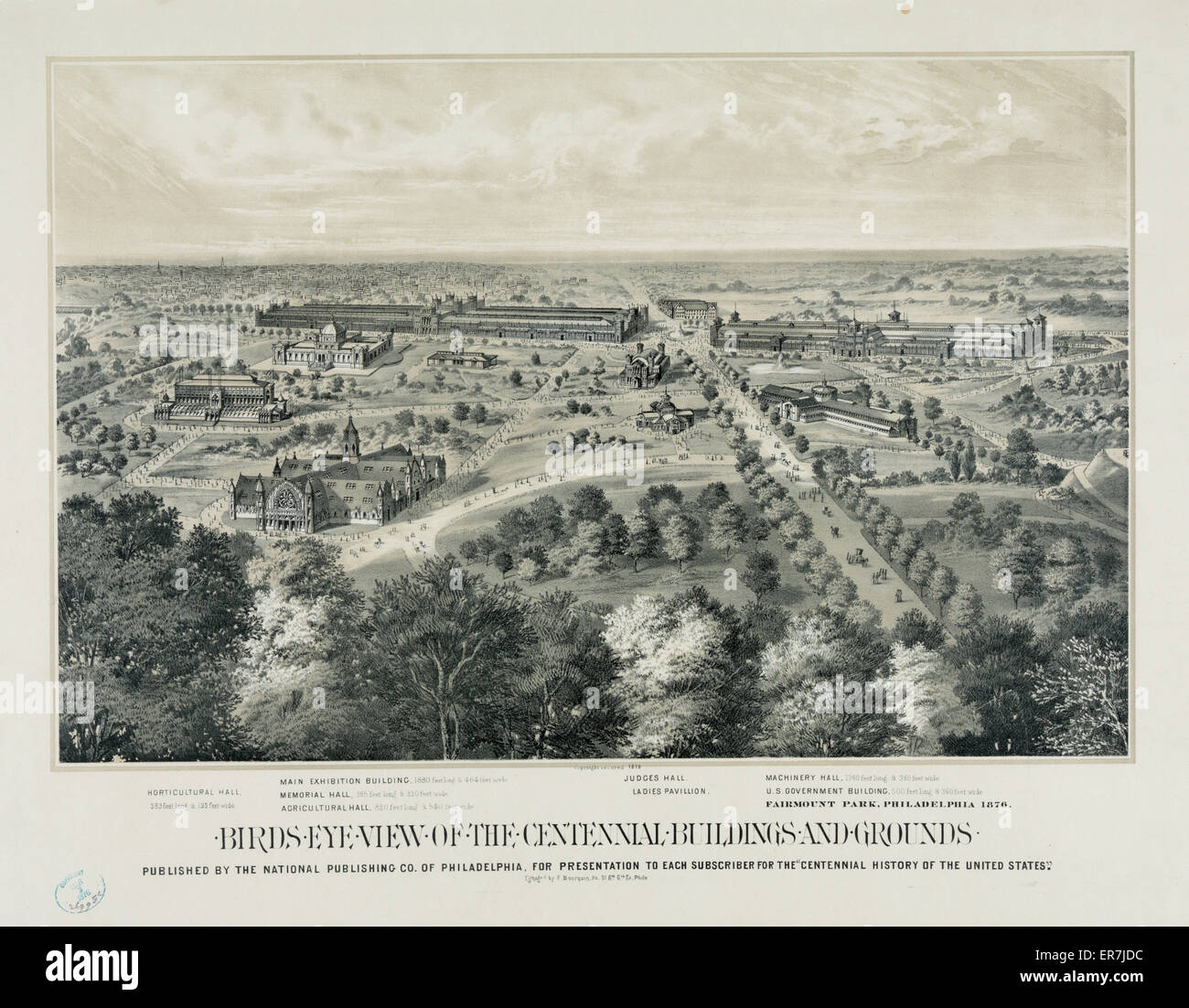 Birds eye view of the centennial buildings and grounds Stock Photo - Alamy