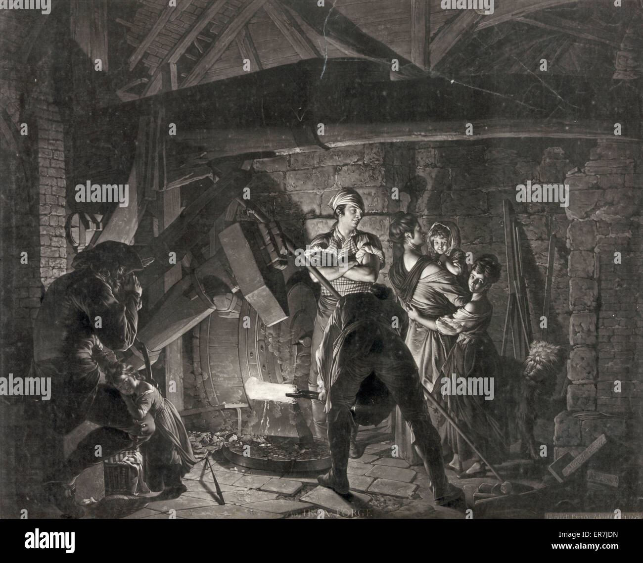 An iron forge Stock Photo - Alamy