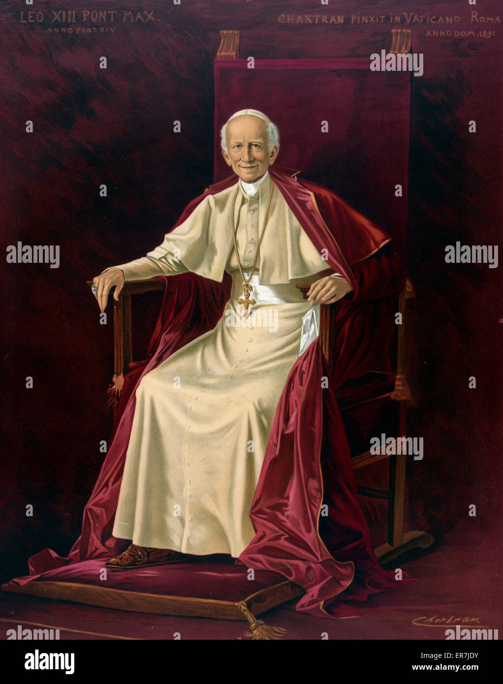 Leo XIII Pont Max. Date c1892 Apr. 16 Stock Photo - Alamy
