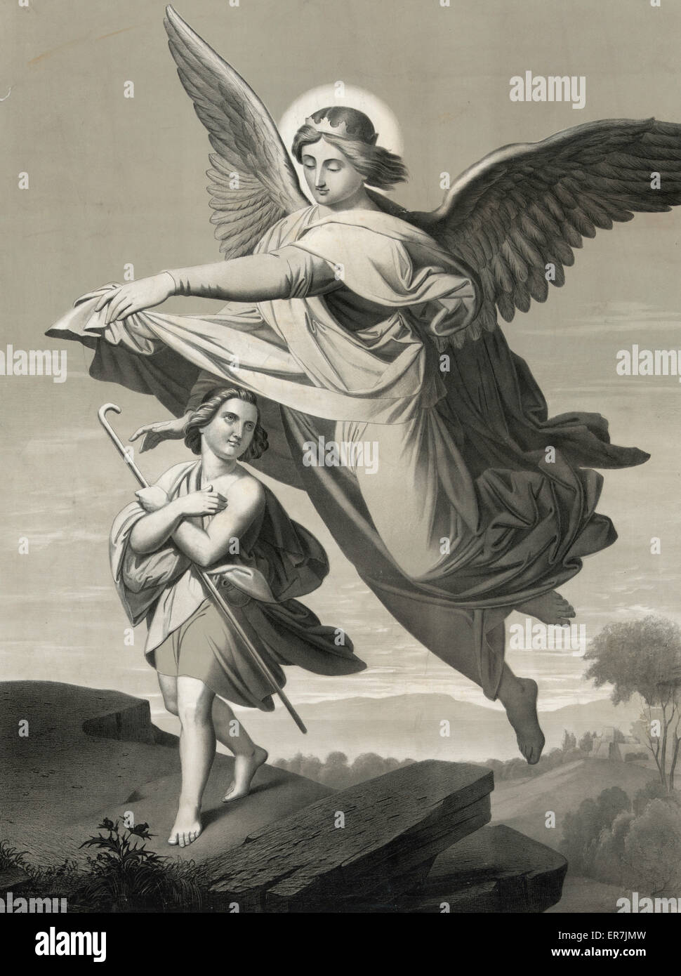 The angel of protection Stock Photo - Alamy