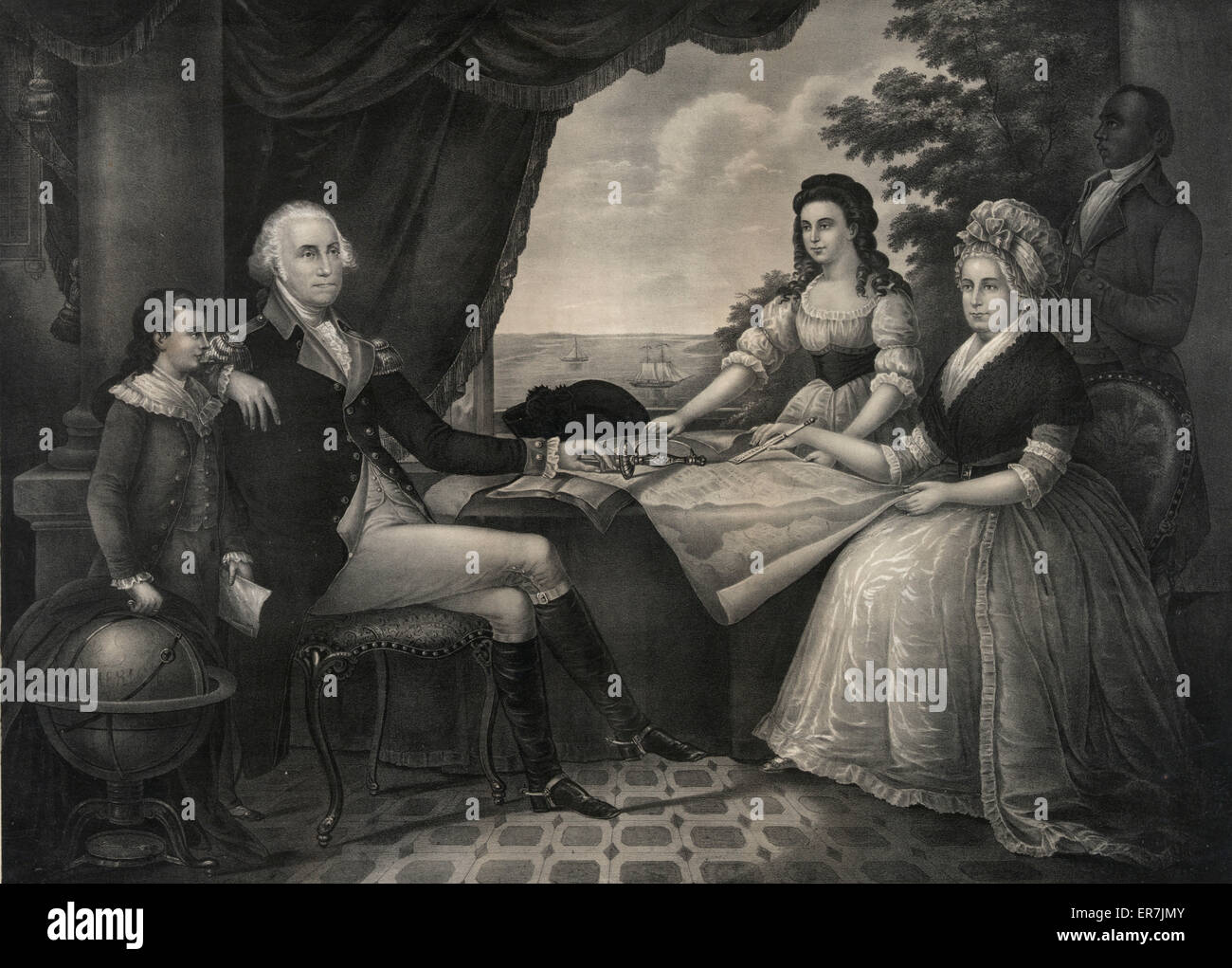 George washington family hi-res stock photography and images - Alamy