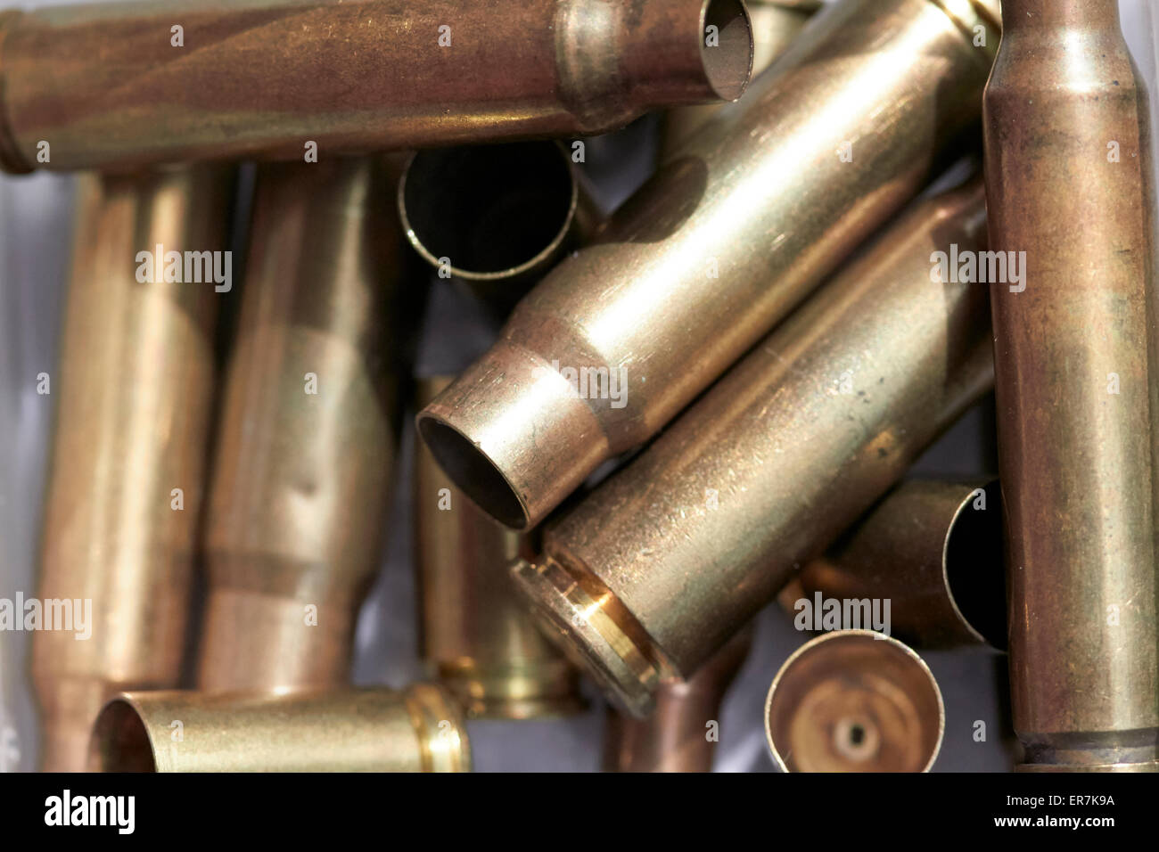 used brass bullet shell casings Stock Photo - Alamy