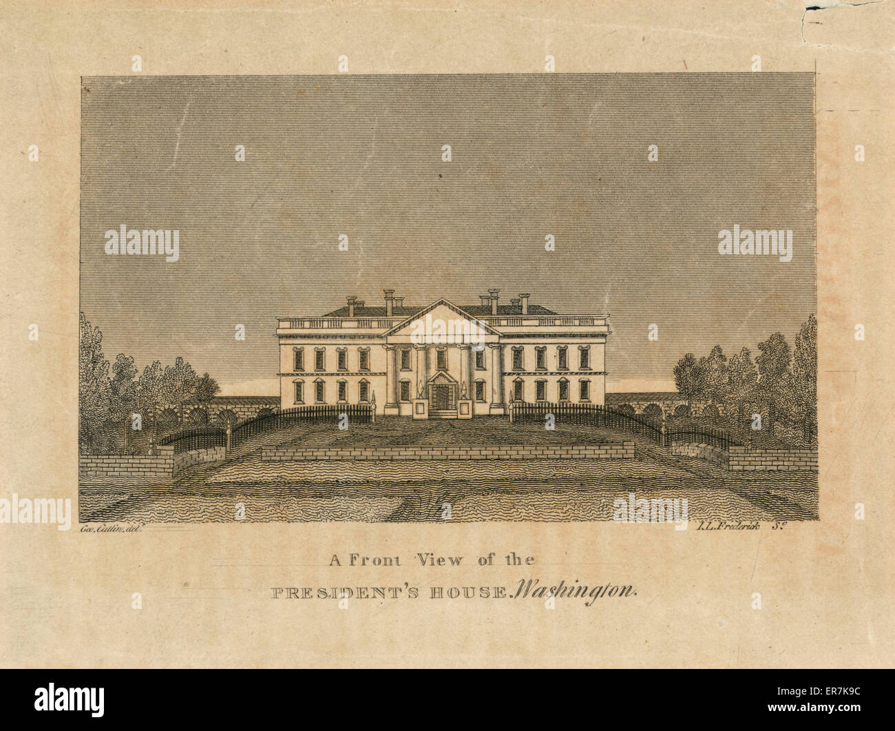 A front view of the president's house Stock Photo - Alamy