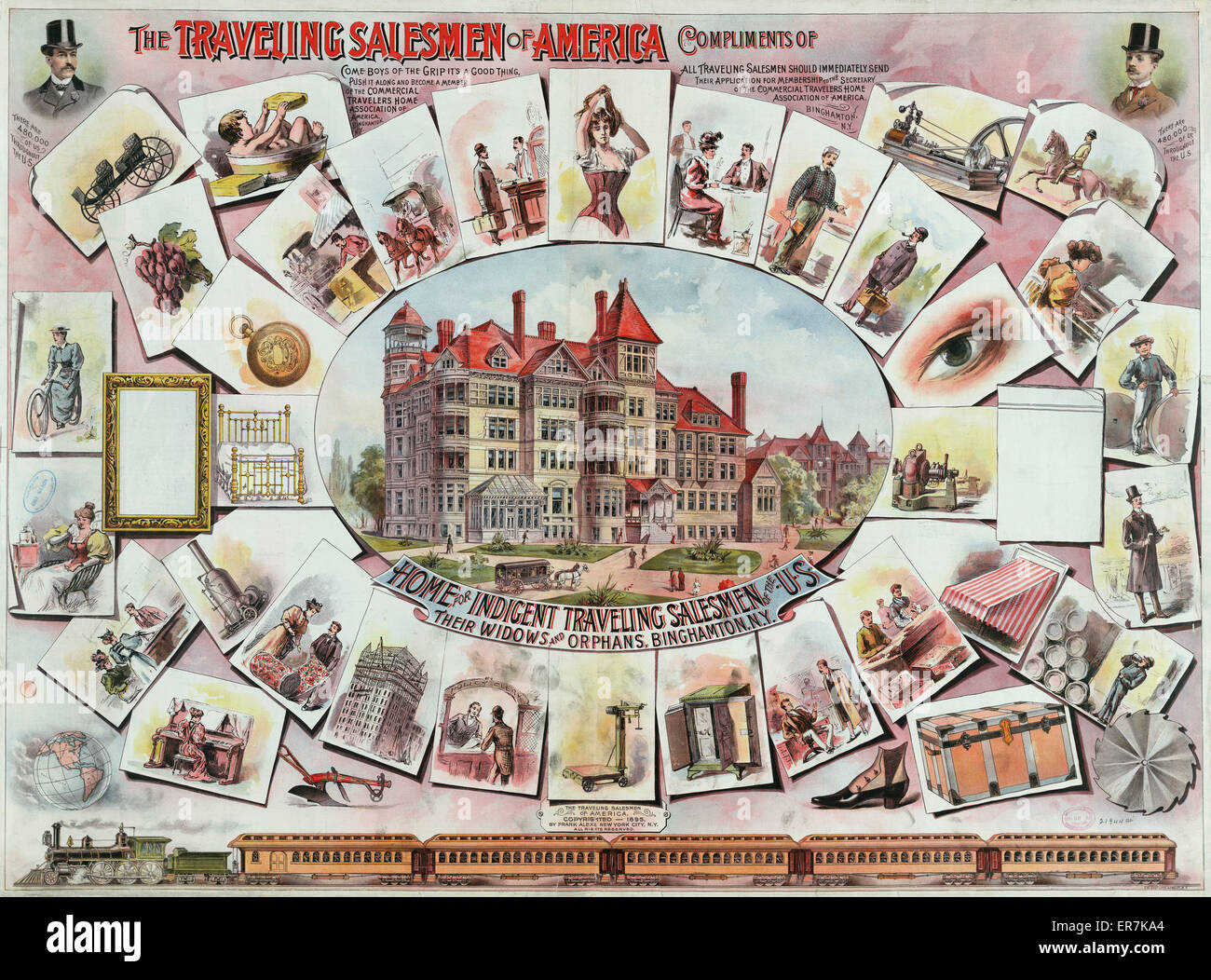 The traveling salesmen of America Stock Photo - Alamy