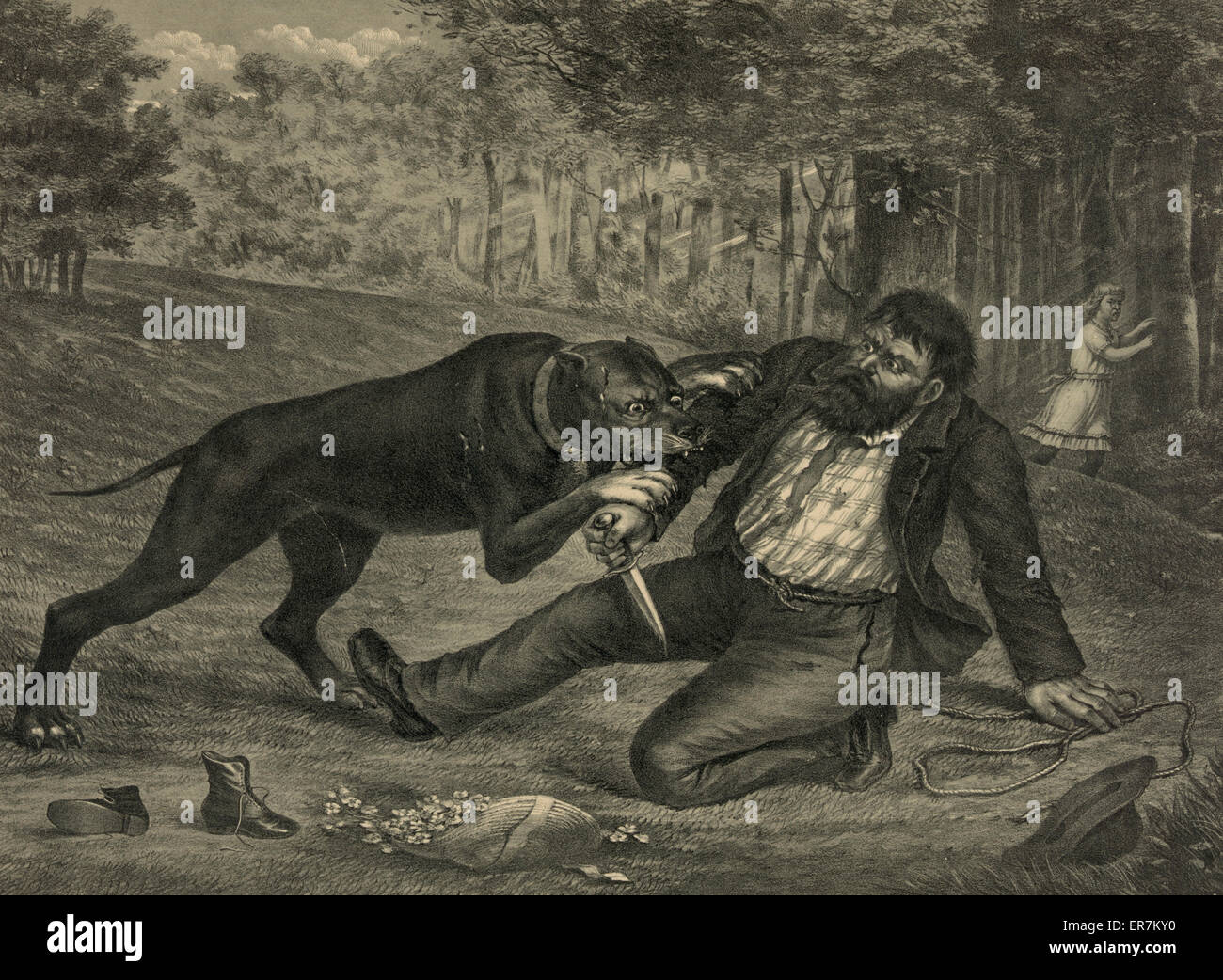 A deadly conflict. The kidnapper foiled Stock Photo - Alamy