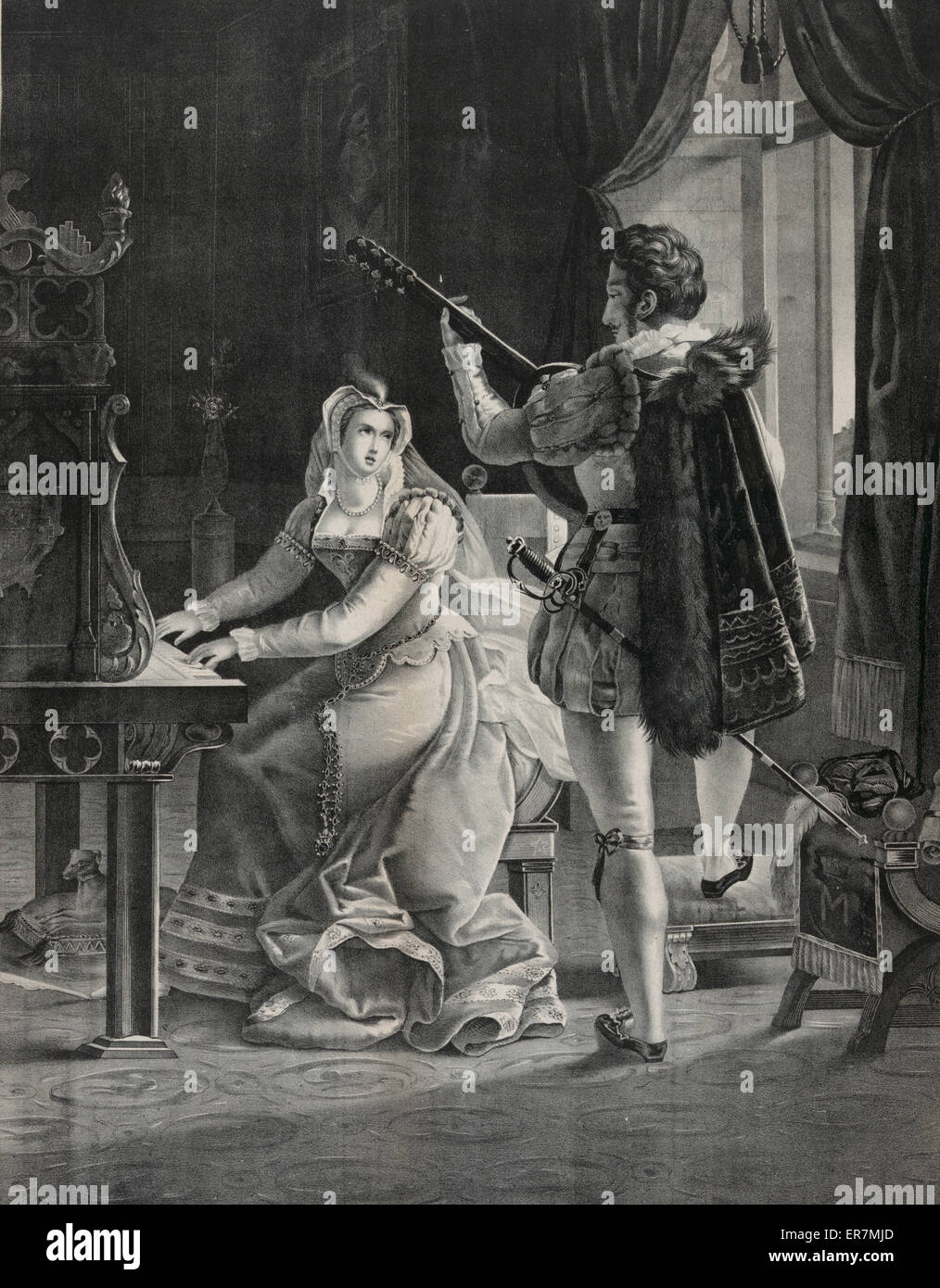 Happy moments of Mary, Queen of Scots Stock Photo - Alamy