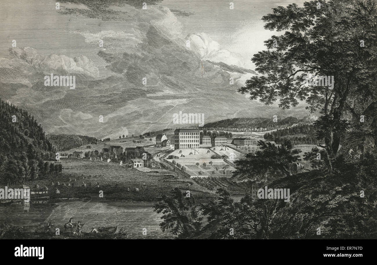 A view of Bethlem, the great Moravian settlement in the prov Stock ...