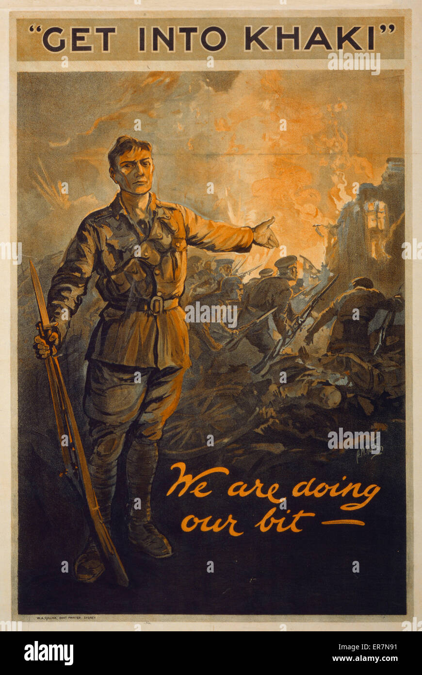 Australian war posters hi-res stock photography and images - Alamy