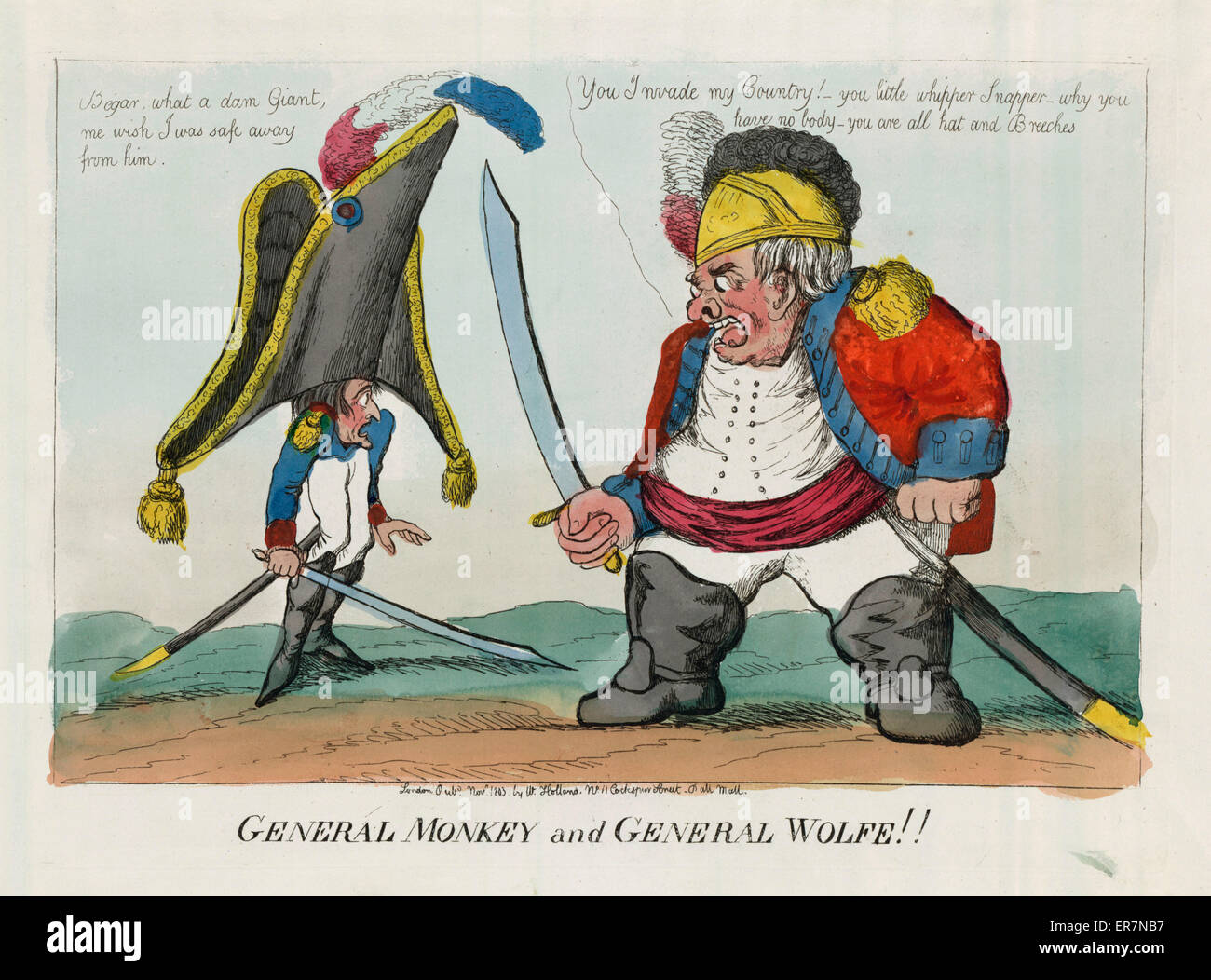 General Monkey and General Wolfe!! Stock Photo - Alamy