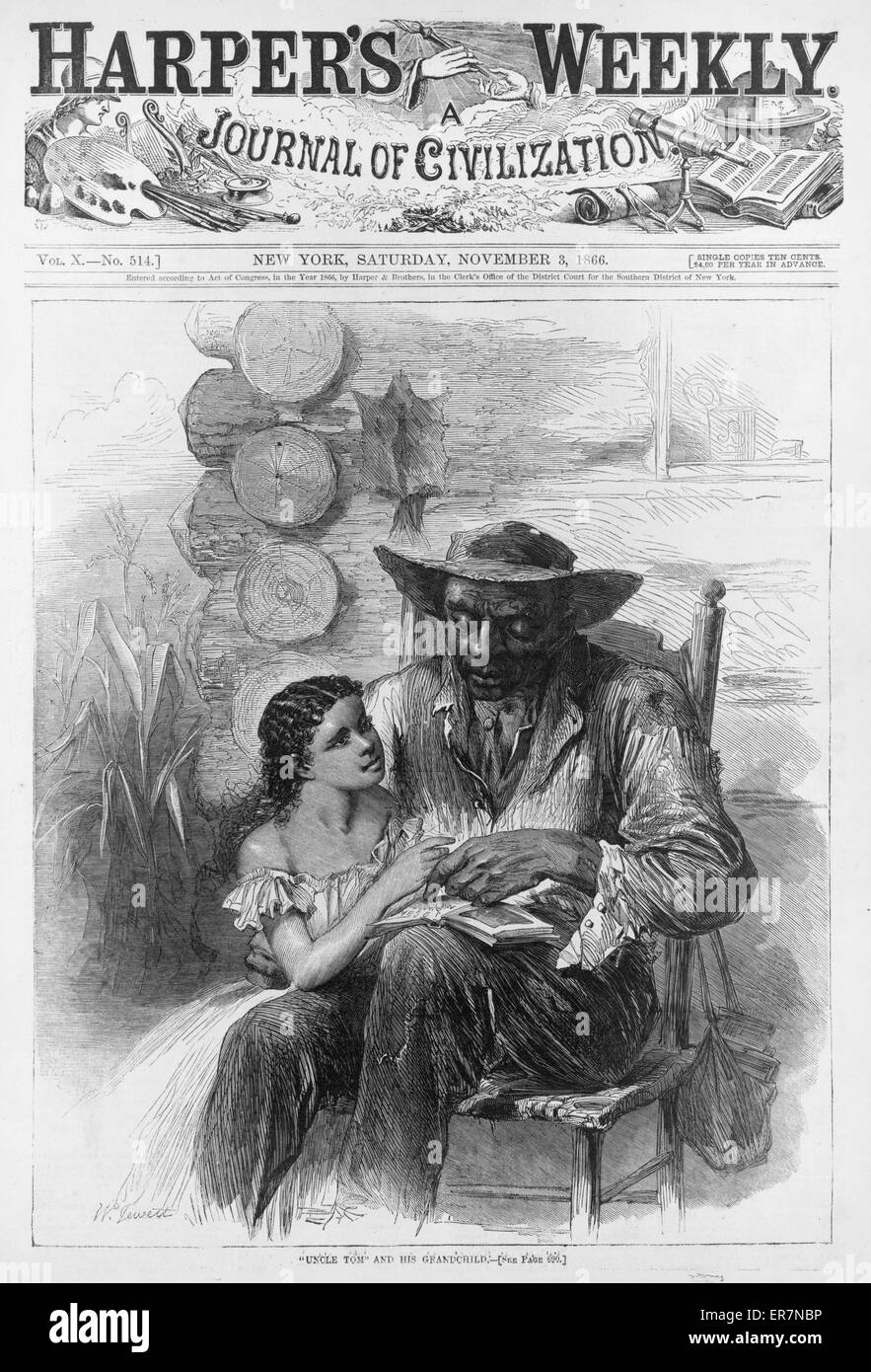 Uncle Tom and his grandchild Stock Photo - Alamy