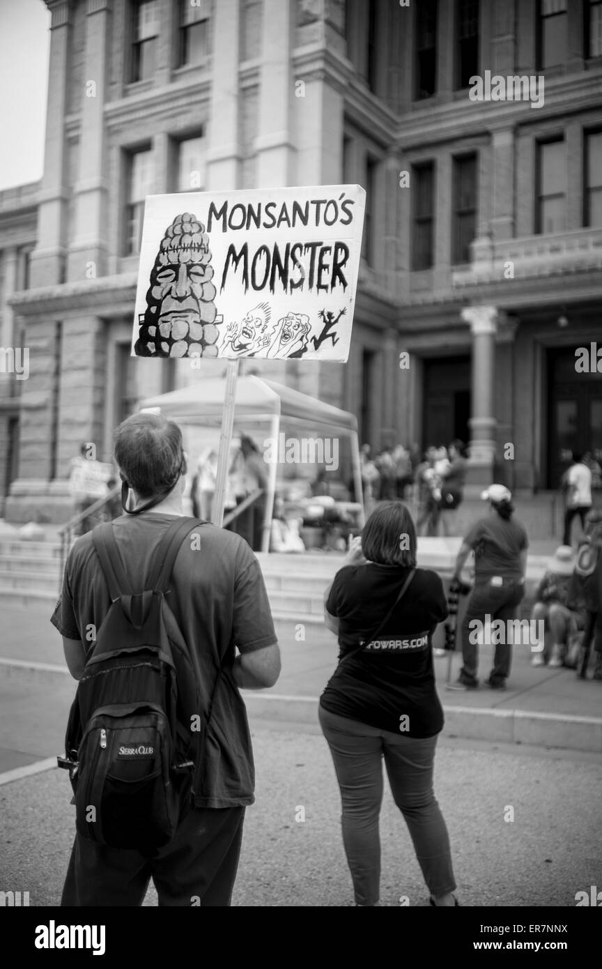 Austin, Texas, USA. 23rd May 2015. March Against Monsanto: Austin Stock ...