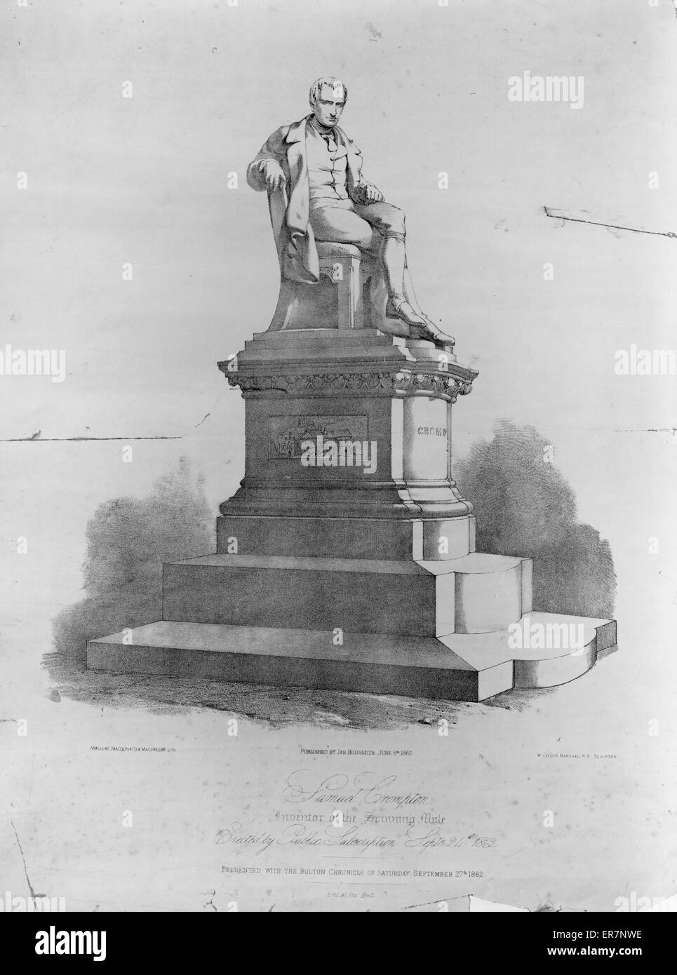 Samuel Crompton, inventor of the spinning mule Stock Photo - Alamy