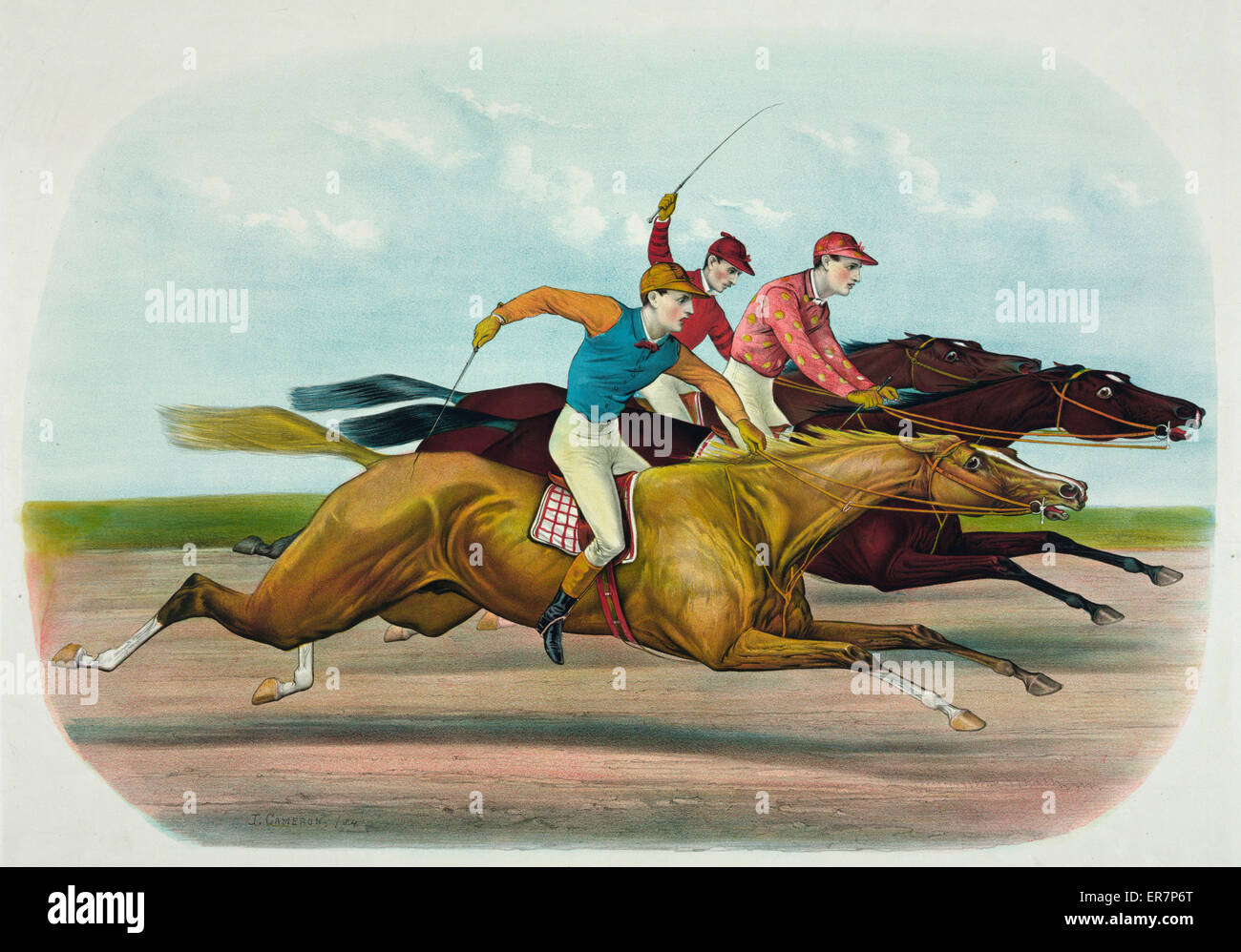 An exciting finish Stock Photo - Alamy