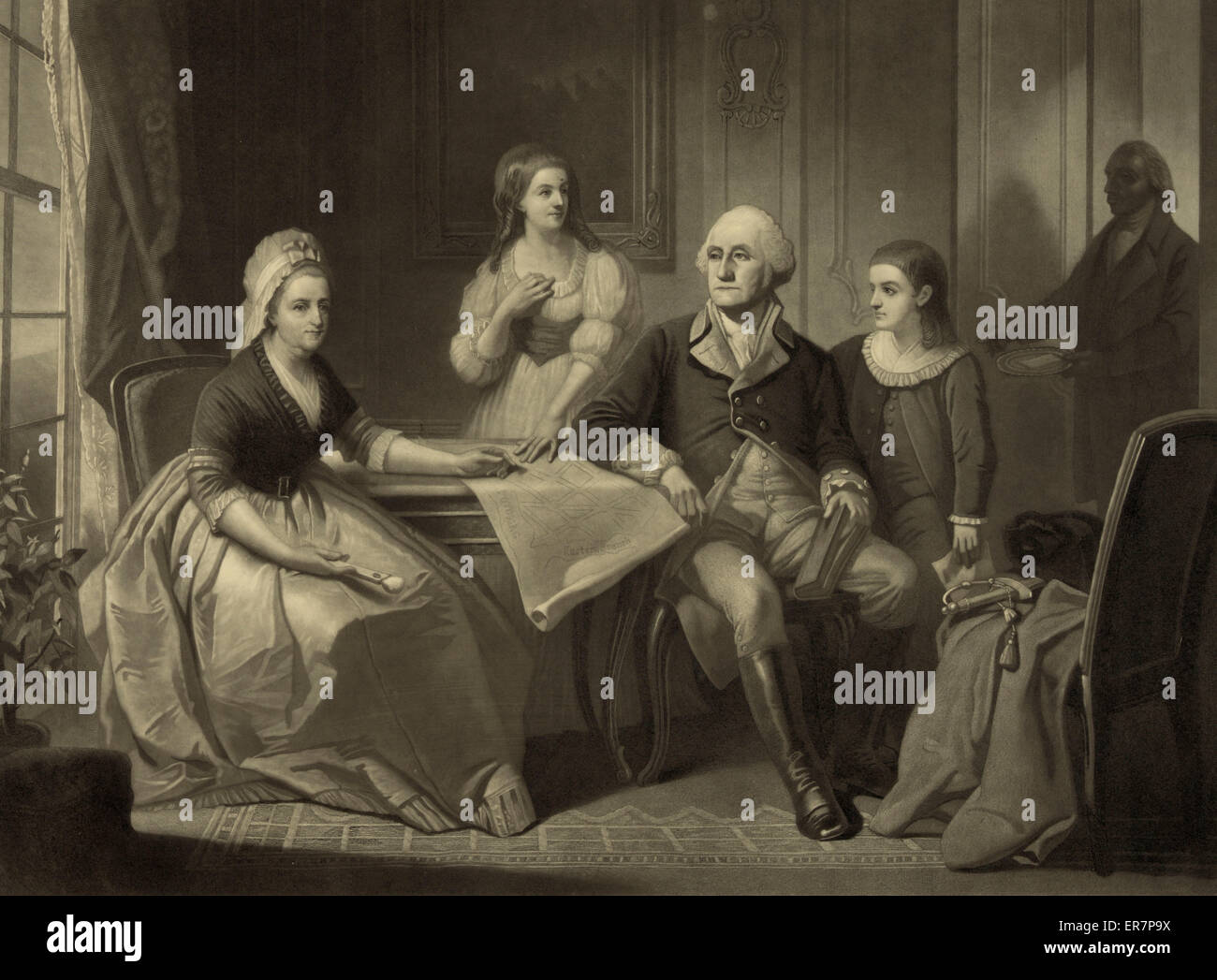 George washington family High Resolution Stock Photography and Images ...