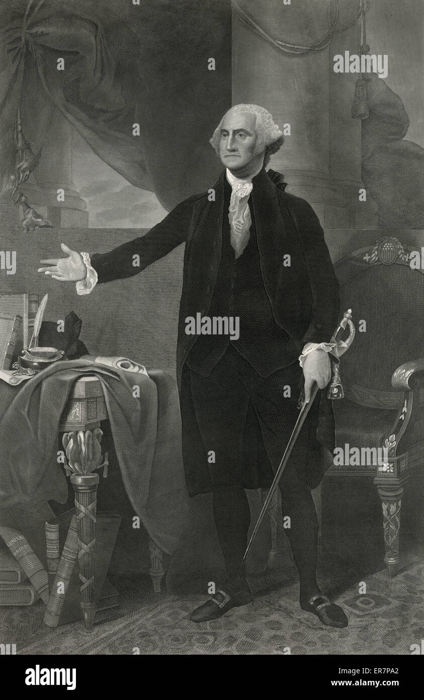 George washington standing portrait hi-res stock photography and images ...