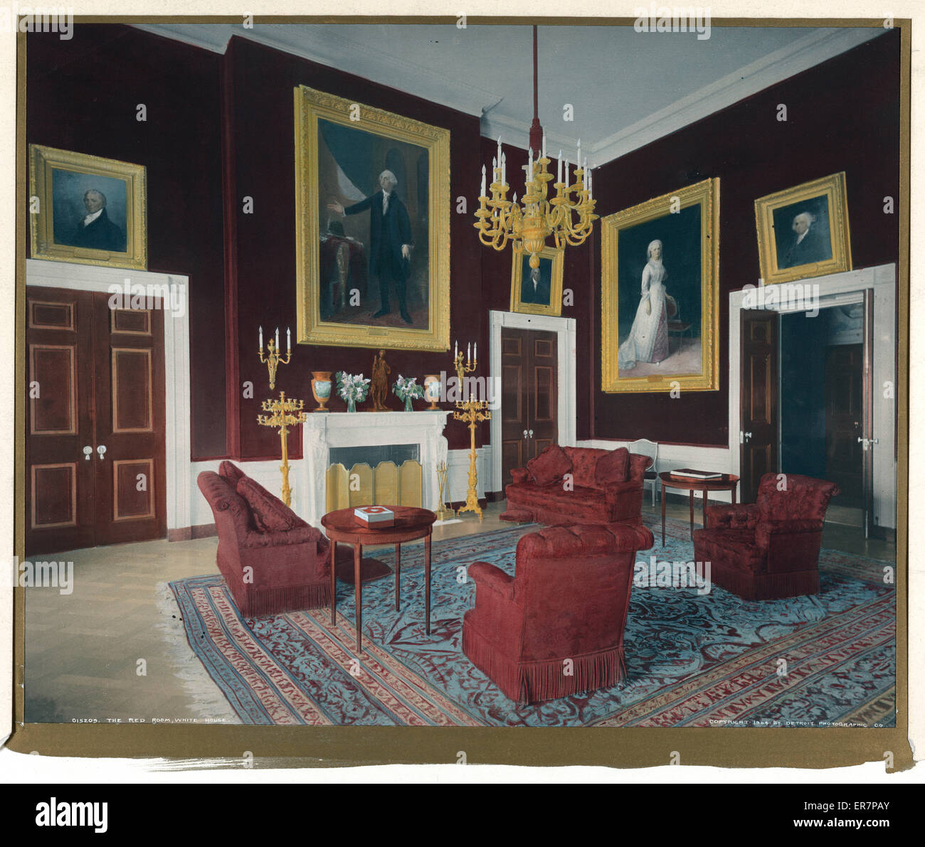 The Red Room, White House Stock Photo - Alamy