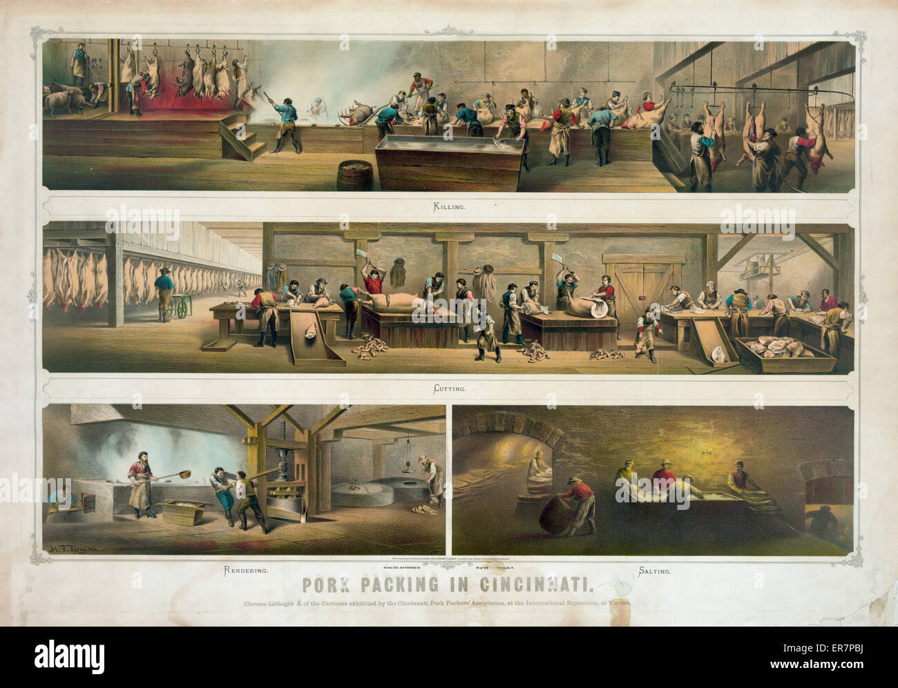 Pork packing in Cincinnati Stock Photo - Alamy