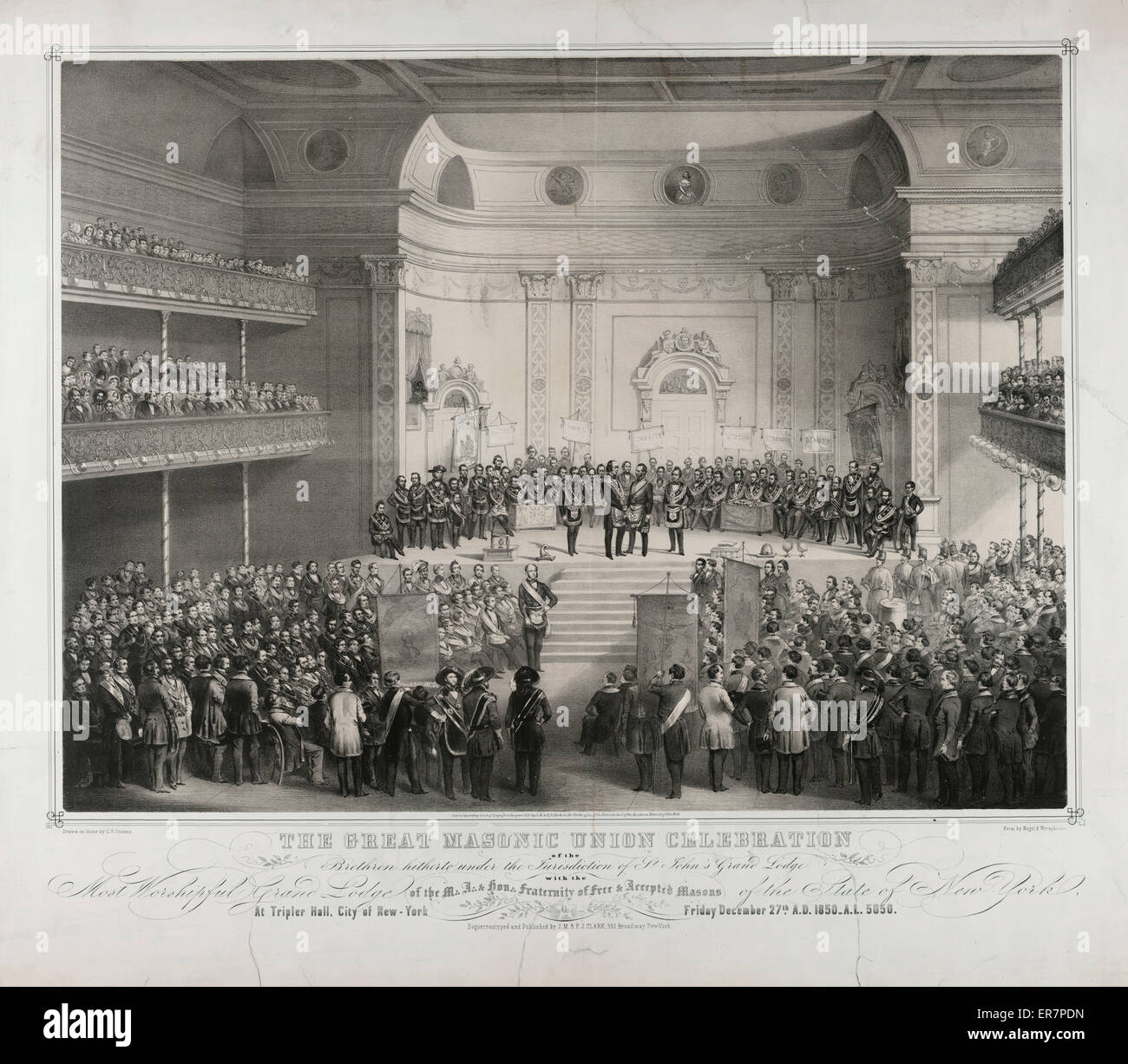 The great Masonic celebration Stock Photo - Alamy
