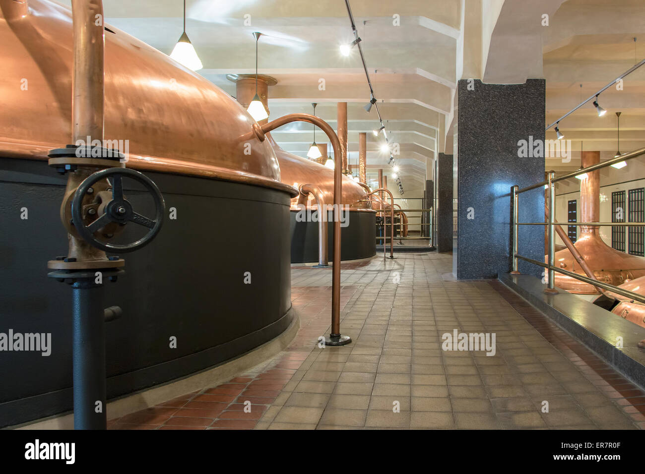 Interior of a traditional Brewery Stock Photo - Alamy