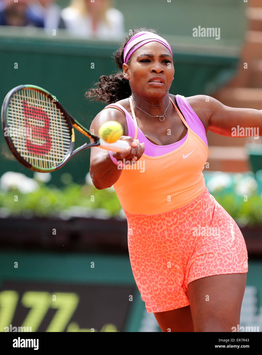 Paris, France. 28th May, 2015. Serena Williams of the United States ...