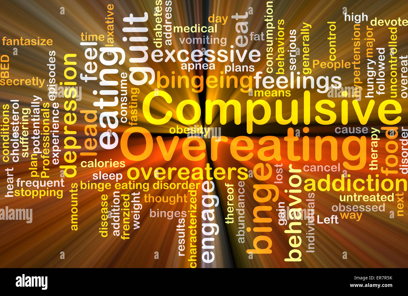Background concept wordcloud illustration of compulsive overeating ...