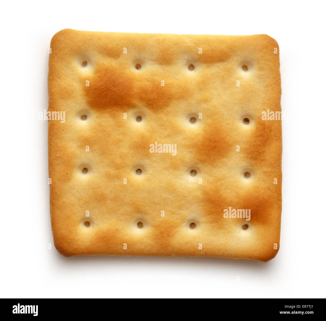 Blank square cookie on the white background Stock Photo - Alamy
