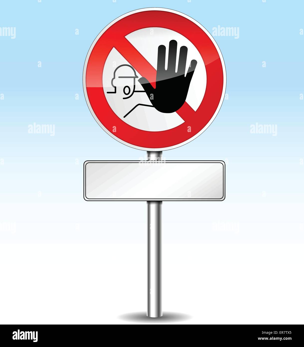 Vector illustration of stop icon to place your text below Stock Vector ...
