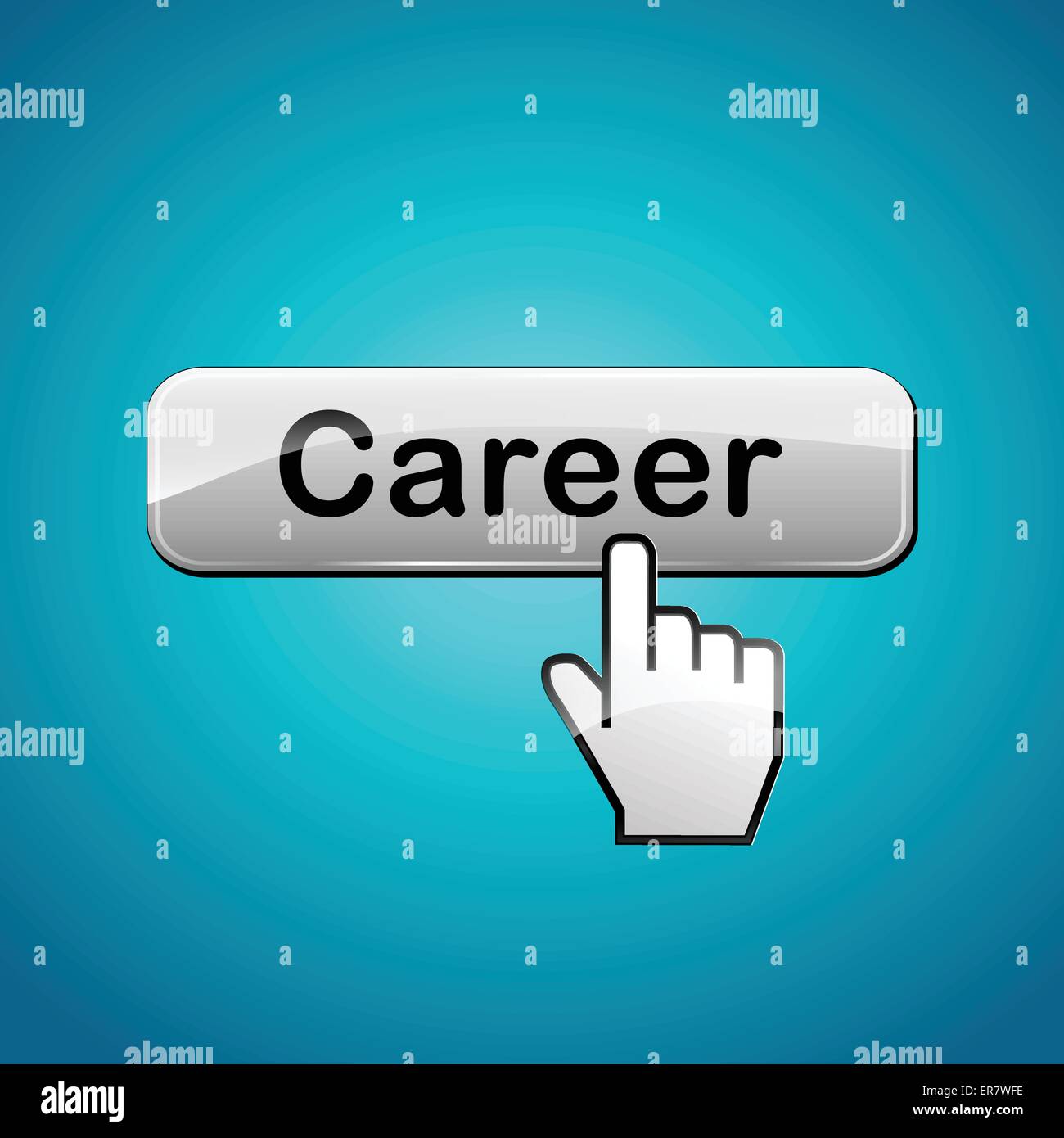 Vector illustration of career web button concept Stock Vector Image ...