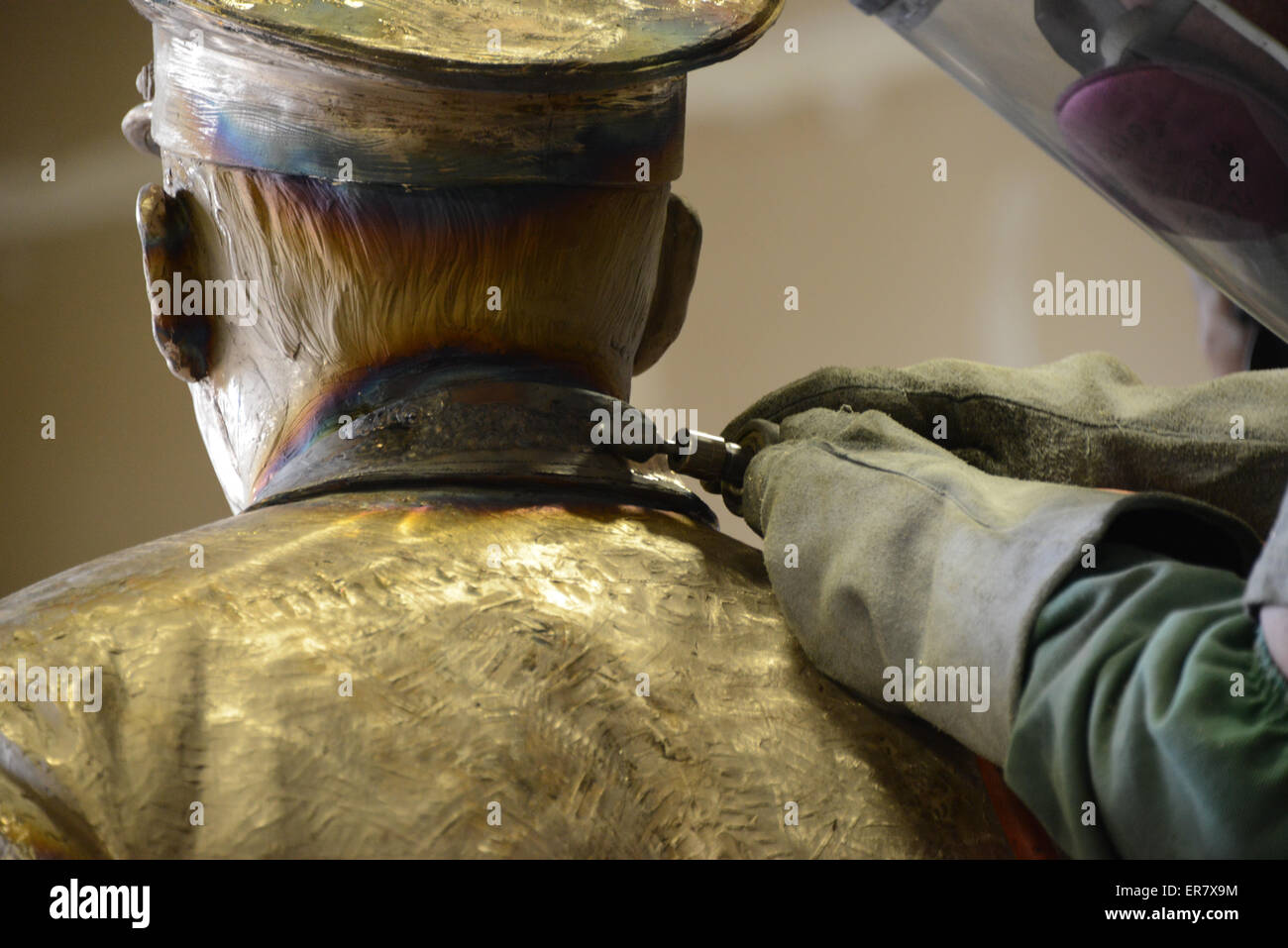 Creation of the Fleet Admiral Chester William Nimitz bronze statue ...
