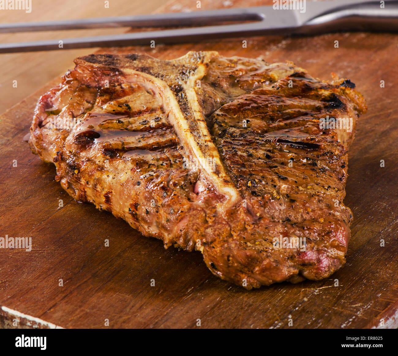 Grilled t bone steak on hi-res stock photography and images - Alamy