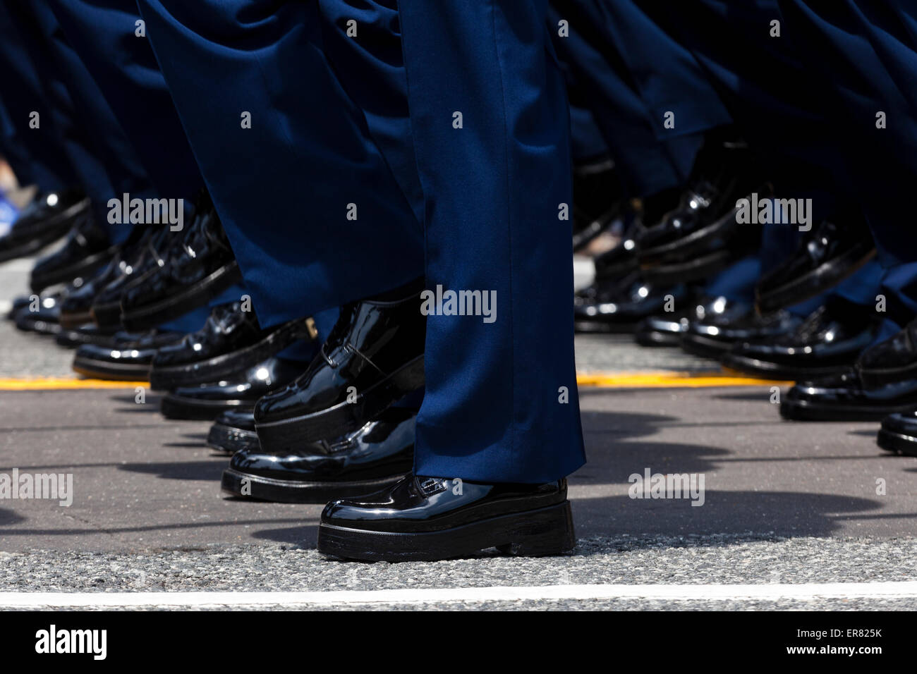 Military marching band in step - USA Stock Photo - Alamy