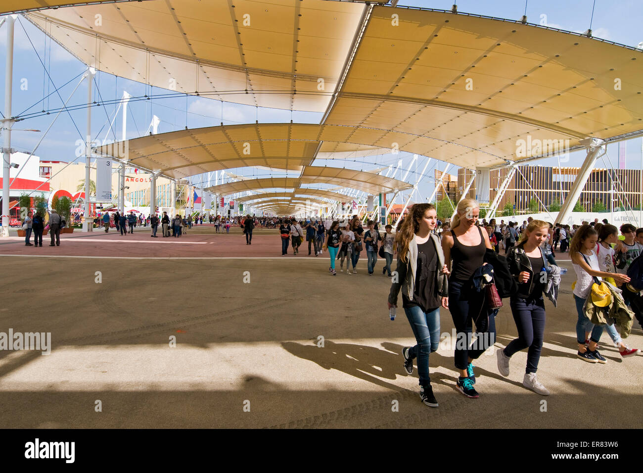 Italy, Milan, EXPO 2015, daily life Stock Photo - Alamy