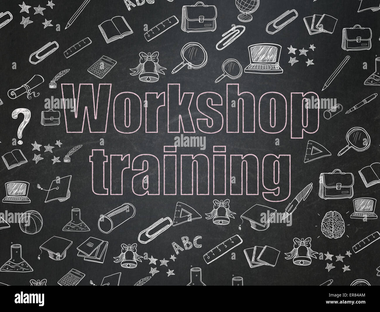 Studying concept: Workshop Training on School Board background Stock ...