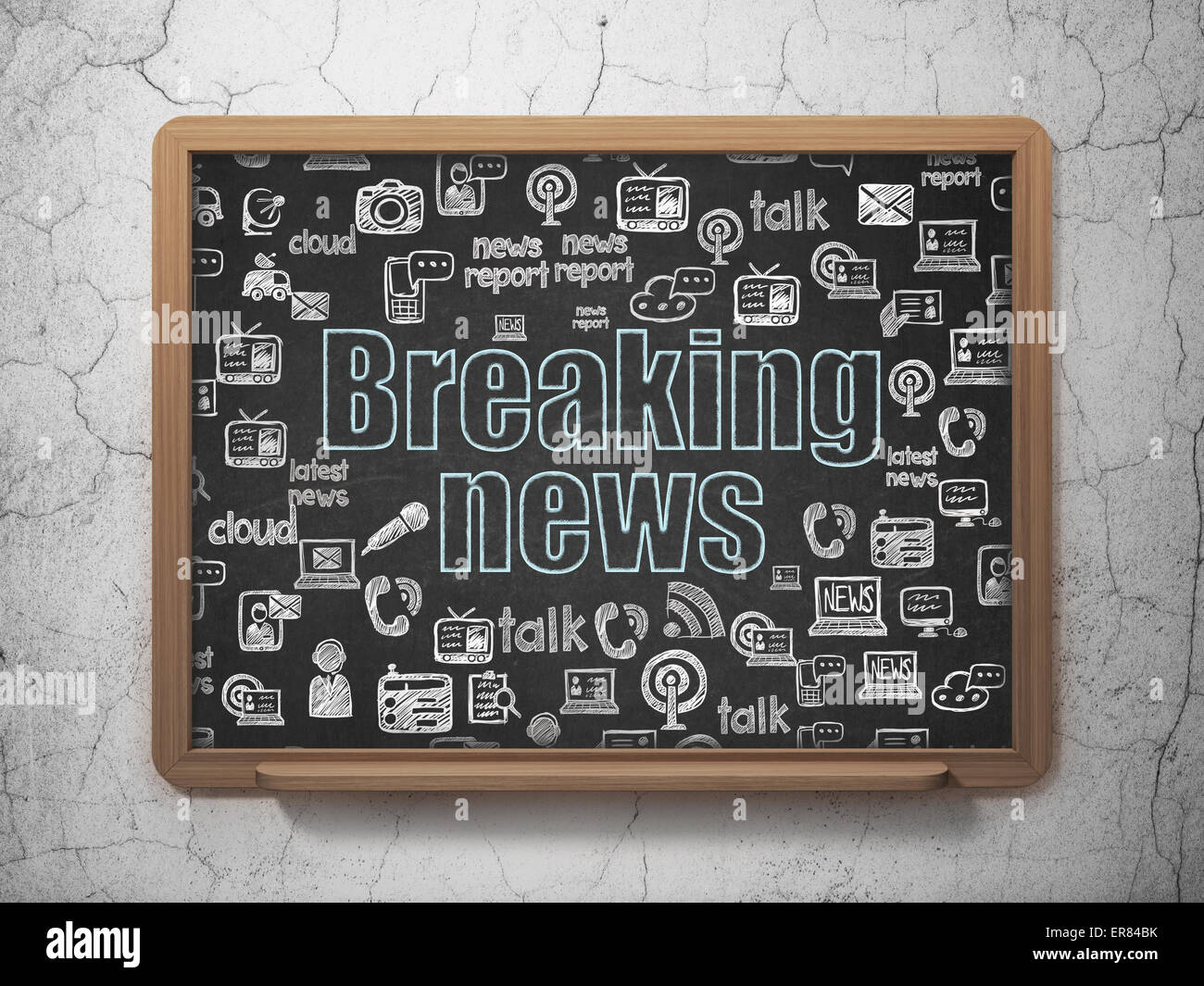 News concept: Breaking News on School Board background Stock Photo - Alamy