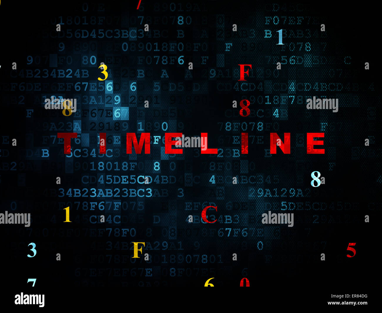 Timeline concept: Timeline on Digital background Stock Photo - Alamy