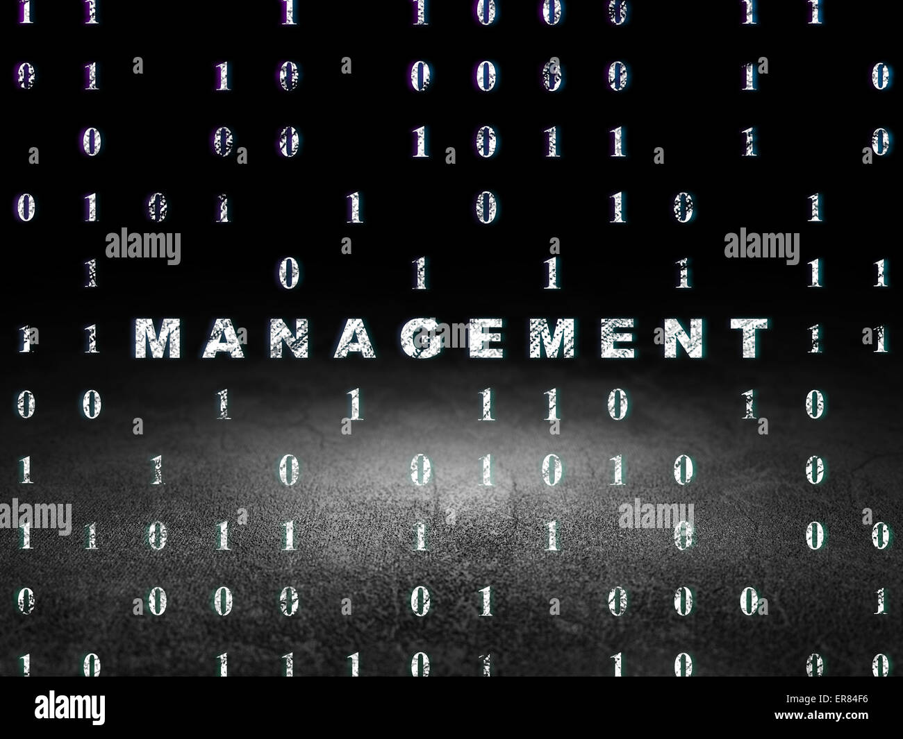 Business concept: Management in grunge dark room Stock Photo - Alamy