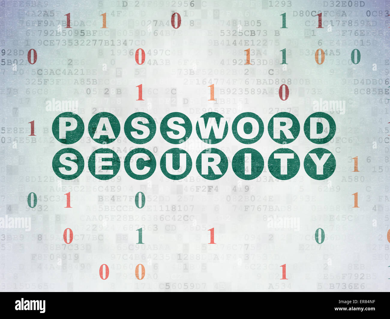 Safety concept: Password Security on Digital Paper background Stock ...