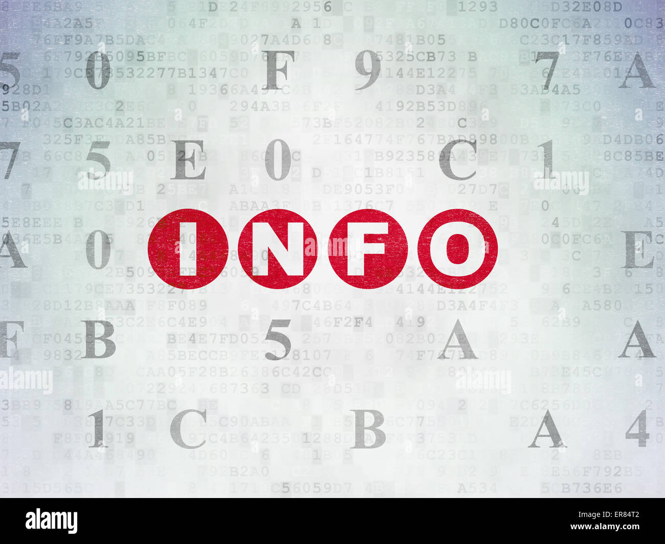 Information concept: Info on Digital Paper background Stock Photo - Alamy
