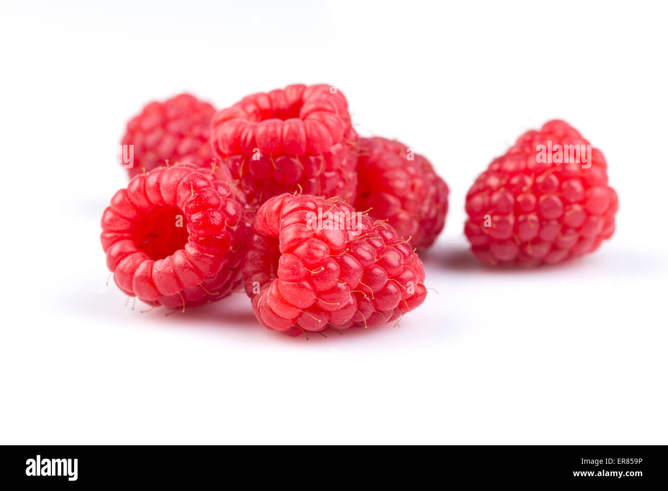Fresh raspberry isolated on a white background Stock Photo - Alamy