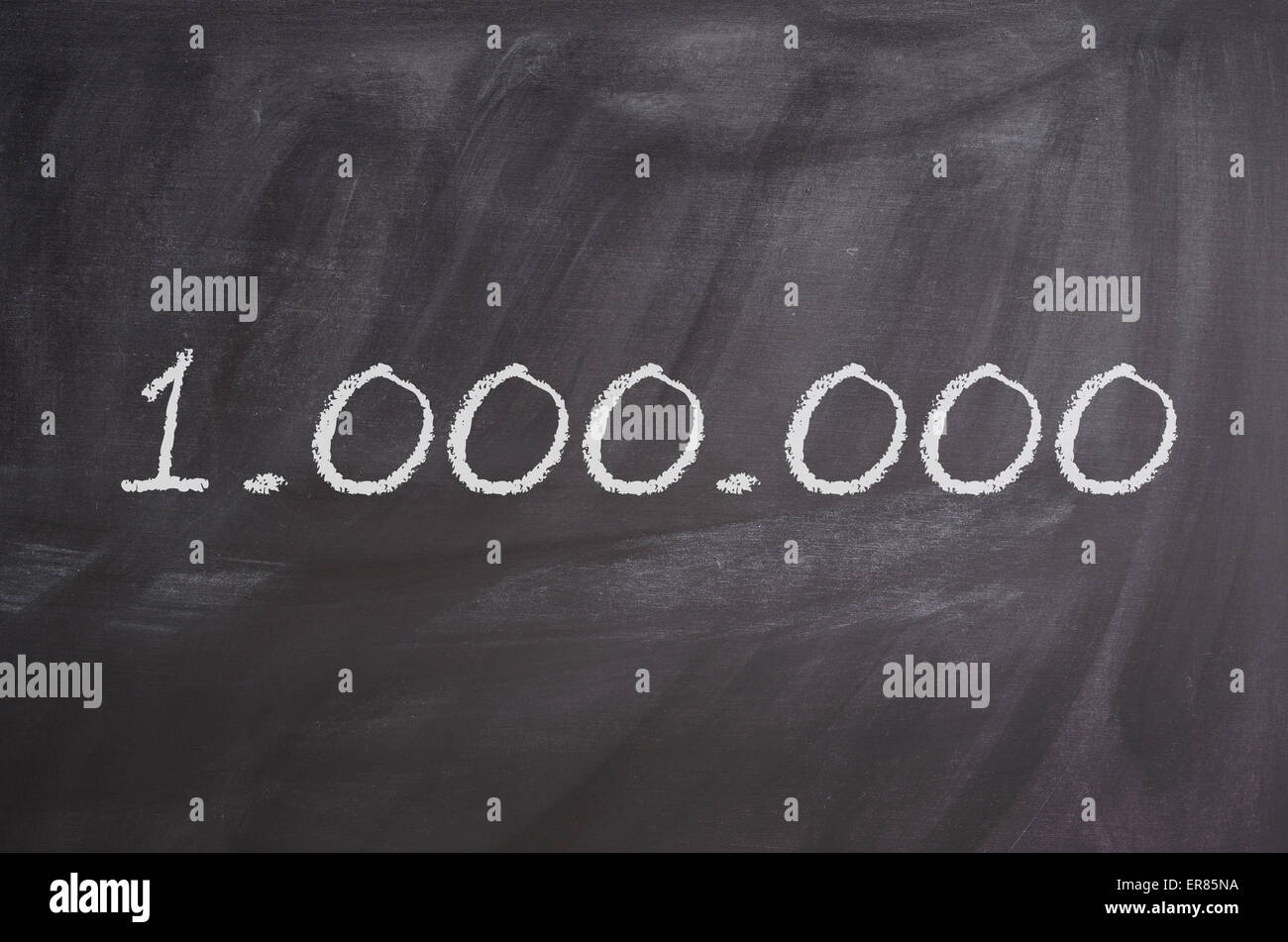 One million on a texture of a blackboard, business concept Stock Photo ...