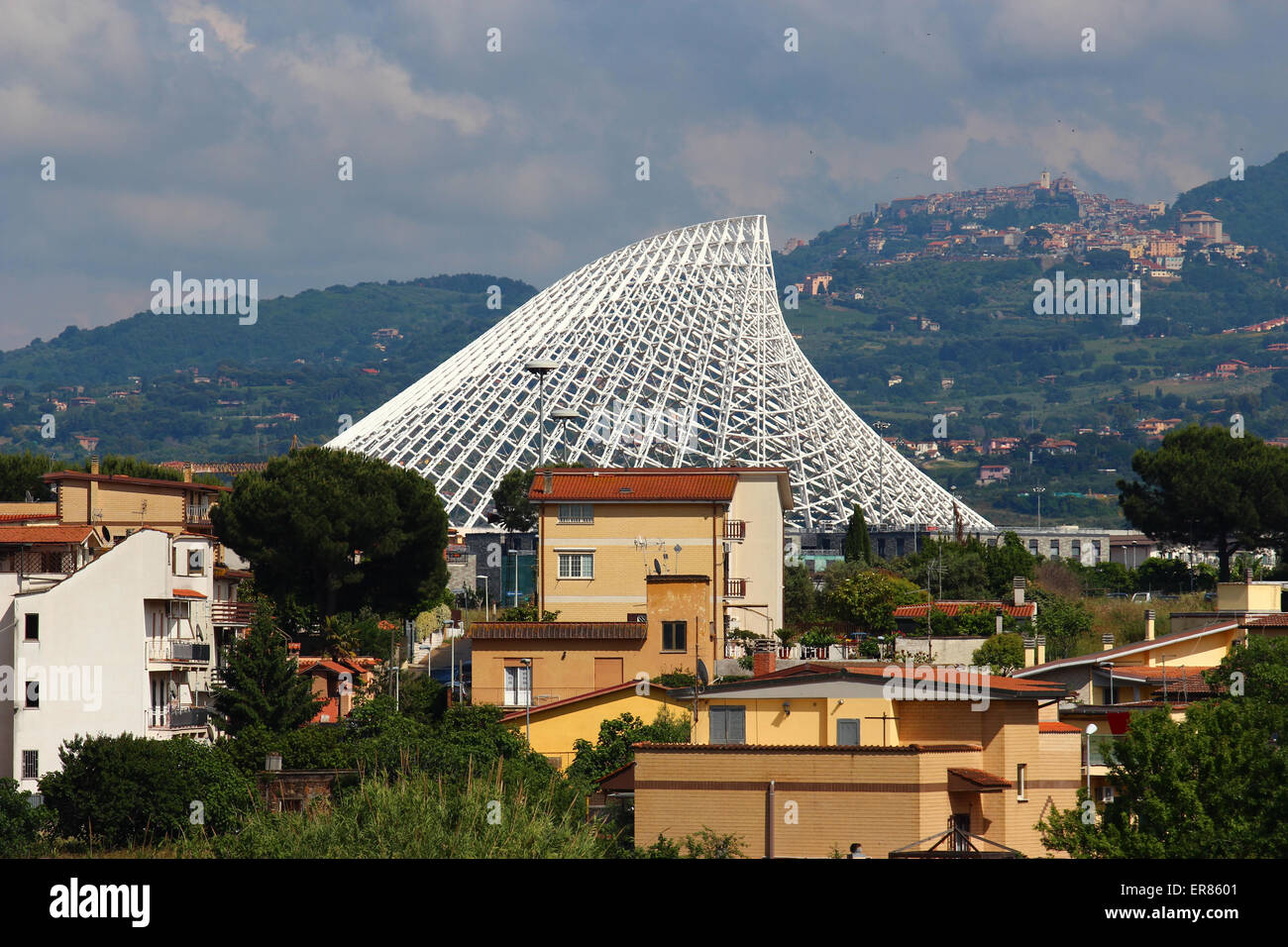 ROME, ITALY - MAY 24, 2015: Modern Pyramid at Tor Vergata by architect ...