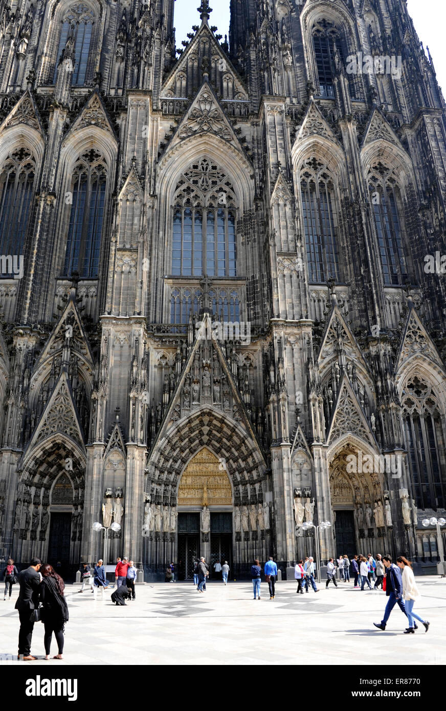 Cologne koln kolner cologne dom cathedral west front north germany ...
