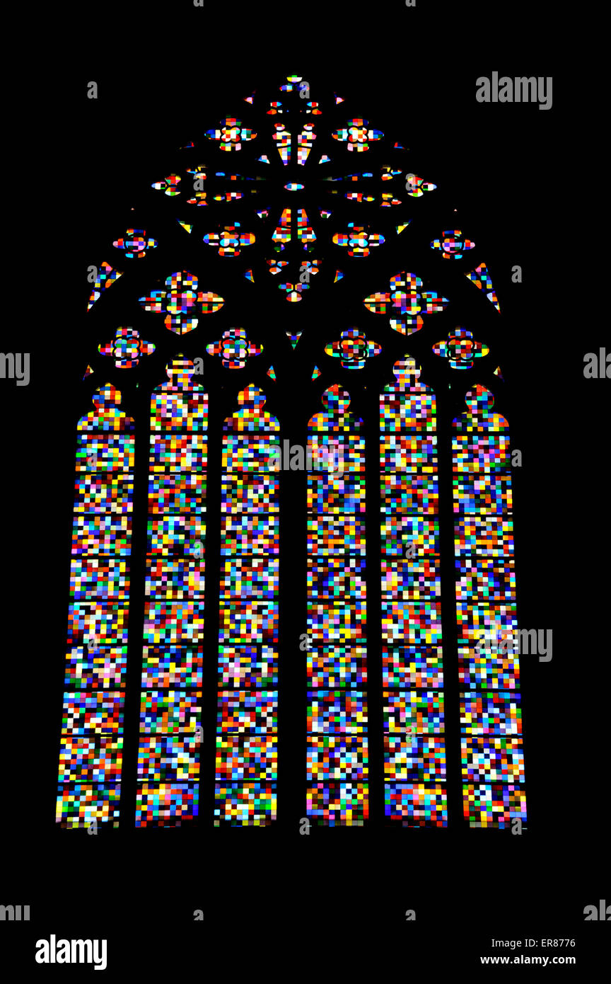 Stained glass window at cologne cathedral kolner dom hi-res stock ...