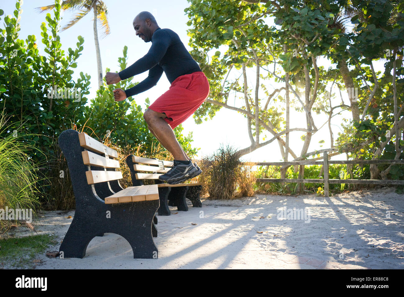 Jumps on bench hi-res stock photography and images - Alamy
