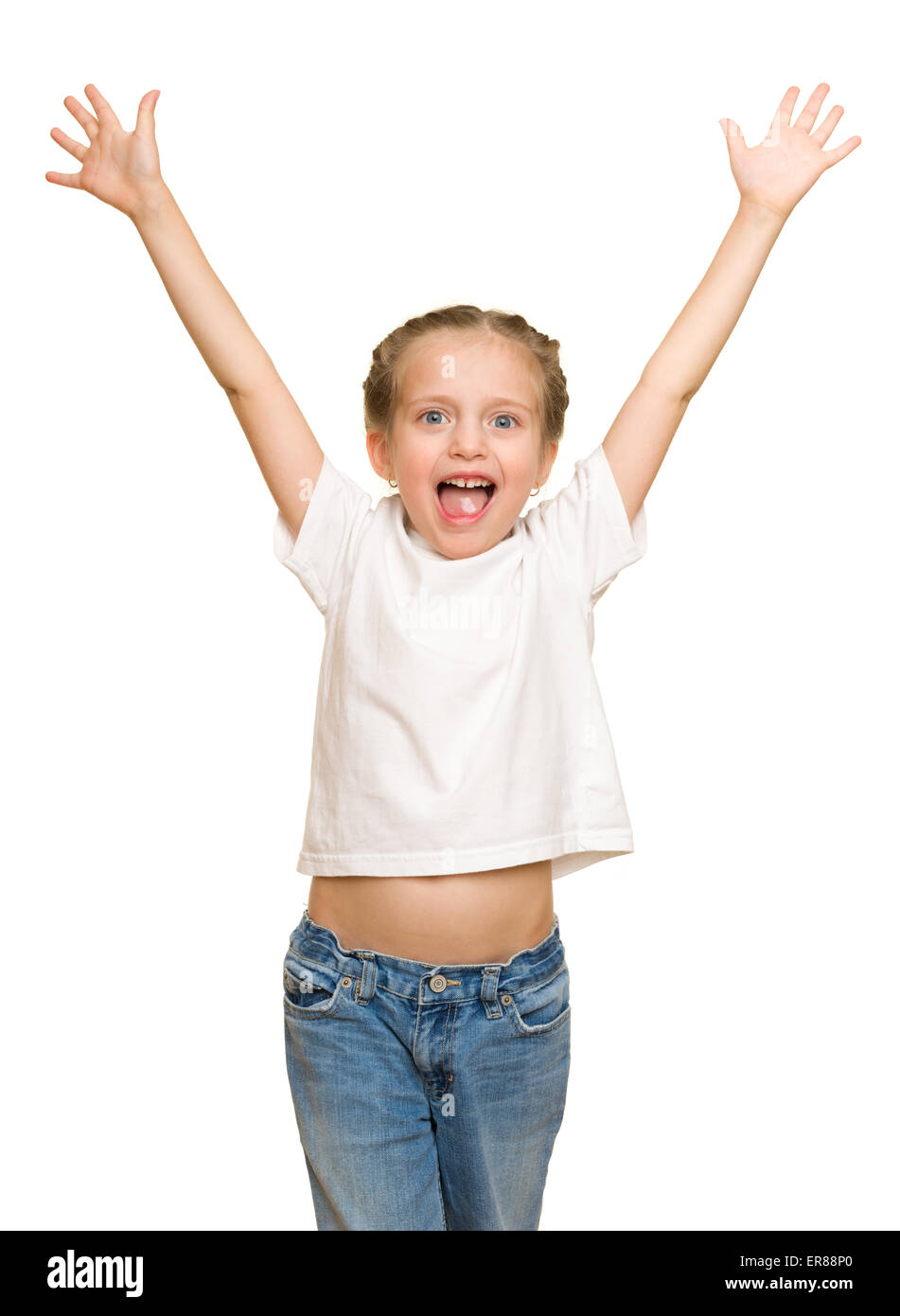 little girl have fun Stock Photo - Alamy