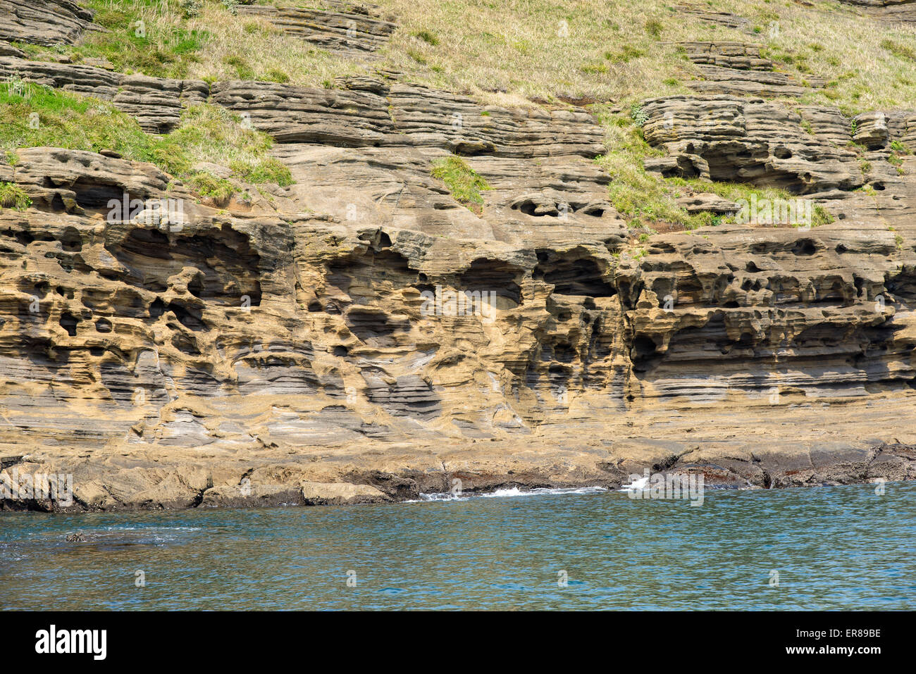 Yongmeori Coast(Dragon head coast), a tourist attraction famous for ...